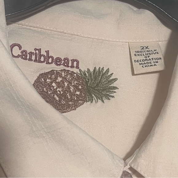 Caribbean | Shirts | Caribbean Yellow Short Sleeve Shirt Size 2x 0 Silk ...
